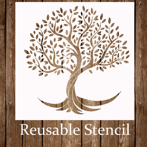 Celtic Tree Stencil Wall Decor Home Decor Furniture | Etsy