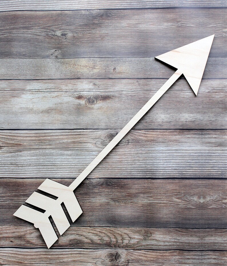 Unfinished Wood Arrows Arrow Decor Craft Arrows Craft | Etsy