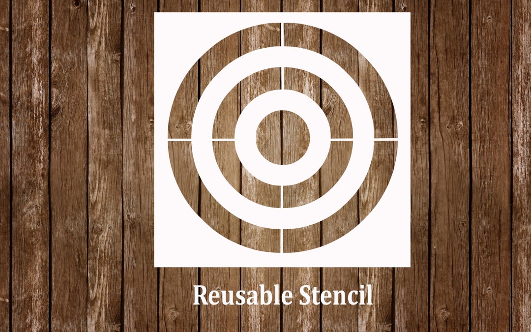 Target Bullseye Stencil, Reusable Craft Stencil, Hunting Target - Etsy