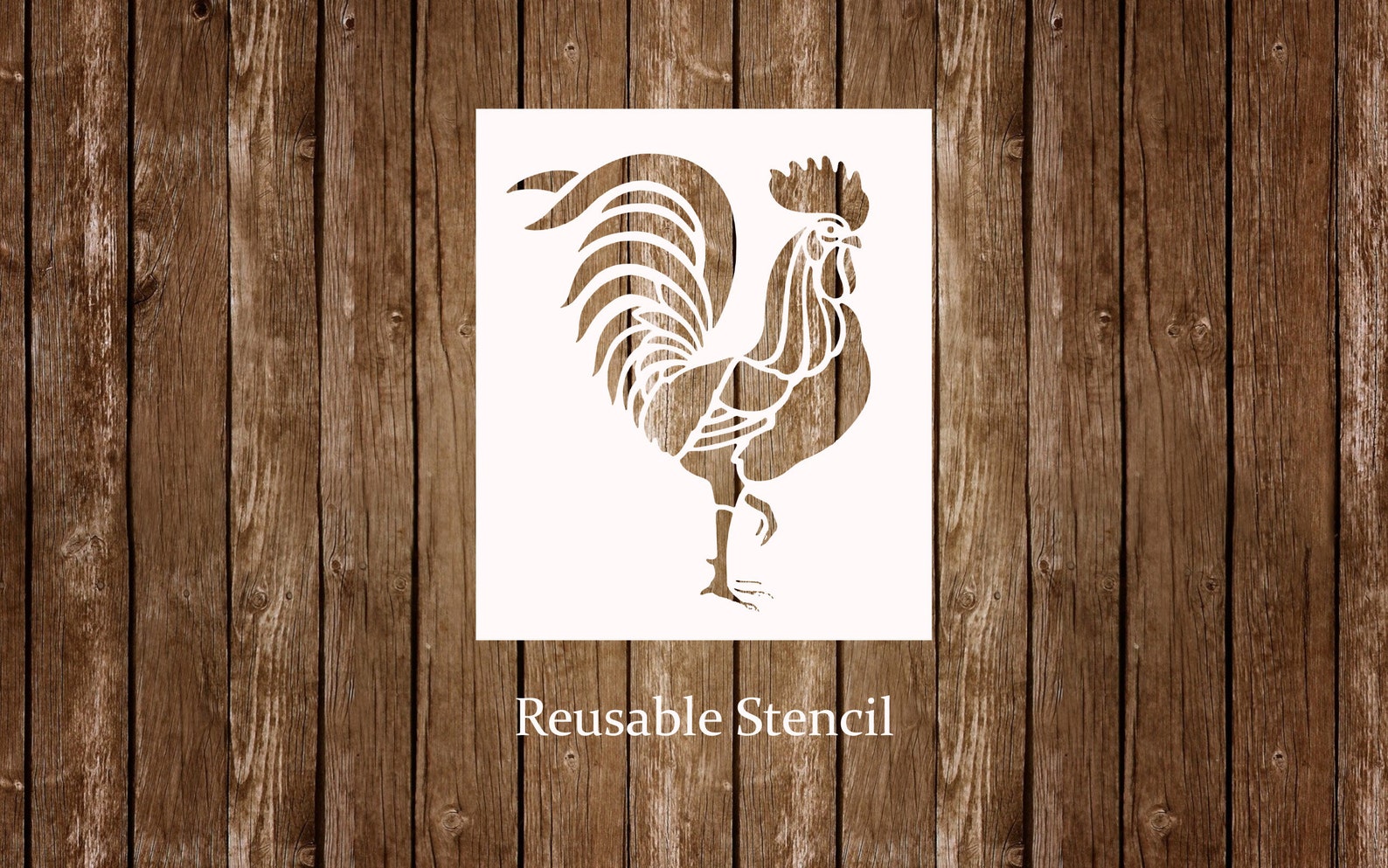 Rooster Reusable Stencil Fowl Stencil Farm Stencil Rooster - Etsy