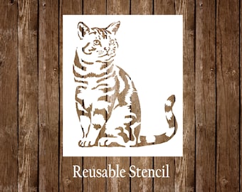 Cat Stencil Reusable Cat Stencil Art Stencil DIY Craft Stencil ...