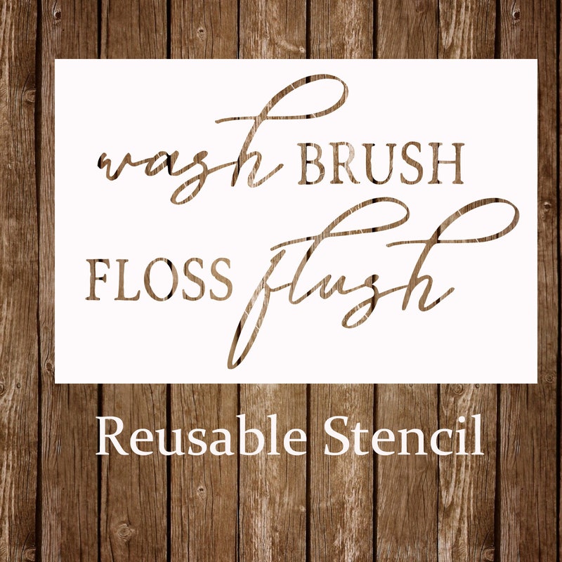 Bathroom Stencils - Etsy