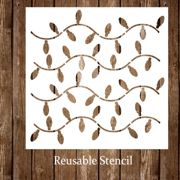 Christmas Lights Stencils - Etsy