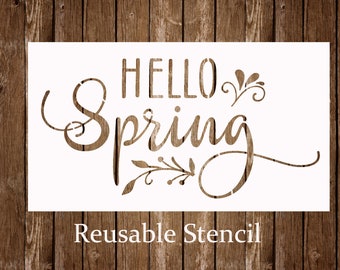 Fresh Cut Flowers Stencil, Spring Vinyl, Spring Decor, Flower Stencil ...