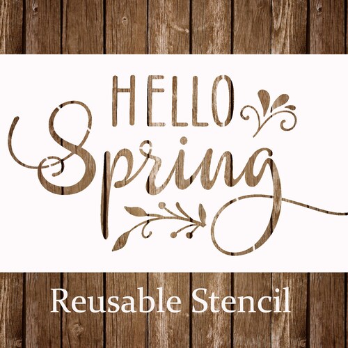 Welcome Stencil Reusable Welcome Stencil Art Stencil DIY - Etsy