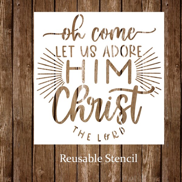 O Come Let Us Adore Him - Etsy