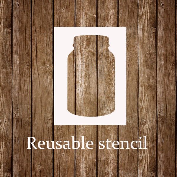 Mason Jar Stencil - Etsy