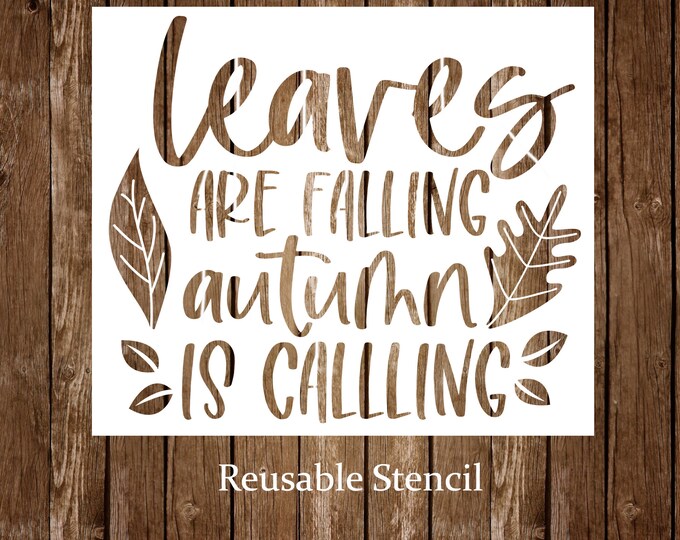 Autumn the Years Last Loveliest Smile Vinyl Stencil, Fall Vinyl, Autumn ...