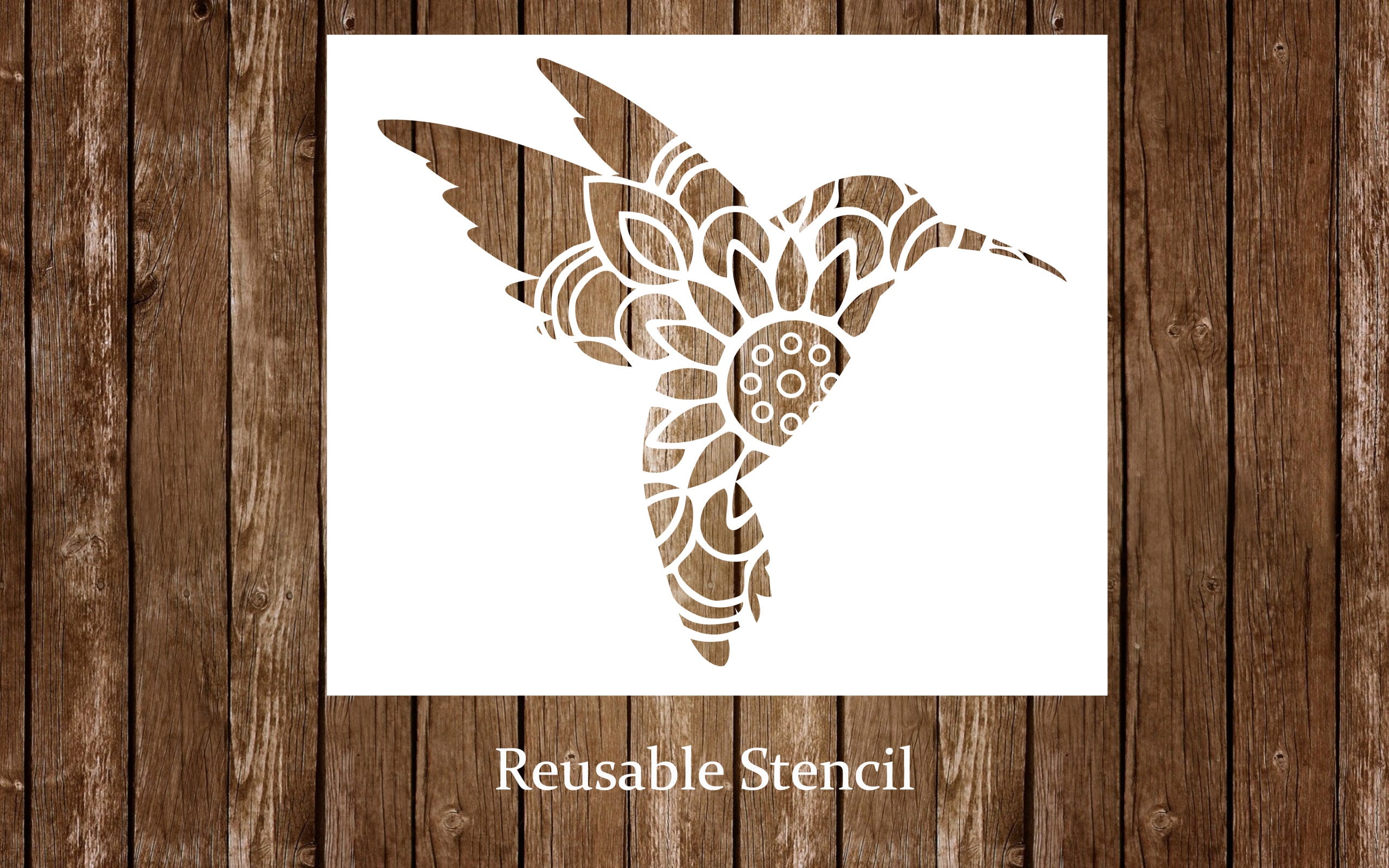 Hummingbird Mask Template