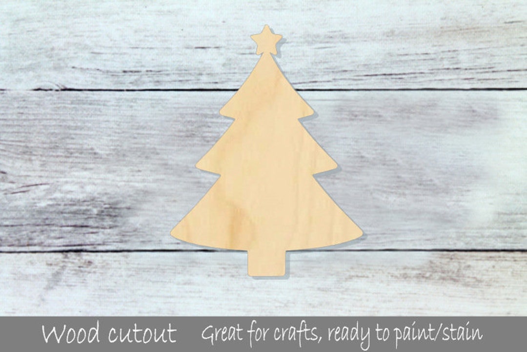 Christmas Tree Wood Cutout, Laser Cut Christmas Tree, Christmas Tree ...