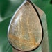 Rutilated Quartz Sterling Silver Pendant - Pear Teardrop Crystal ...
