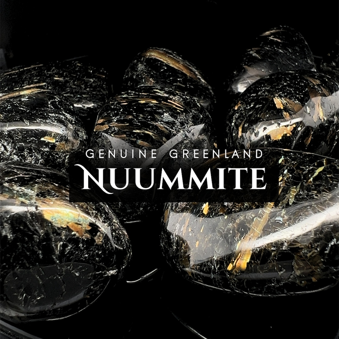 Authentic Nuummite Tumbled Stone: 3 Billion Years Old Greenland ...