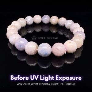 Hackmanite Crystal Bracelet, Color Changing UV Reactive, Unique Gifts ...