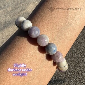 Hackmanite Crystal Bracelet, Color Changing UV Reactive, Unique Gifts ...