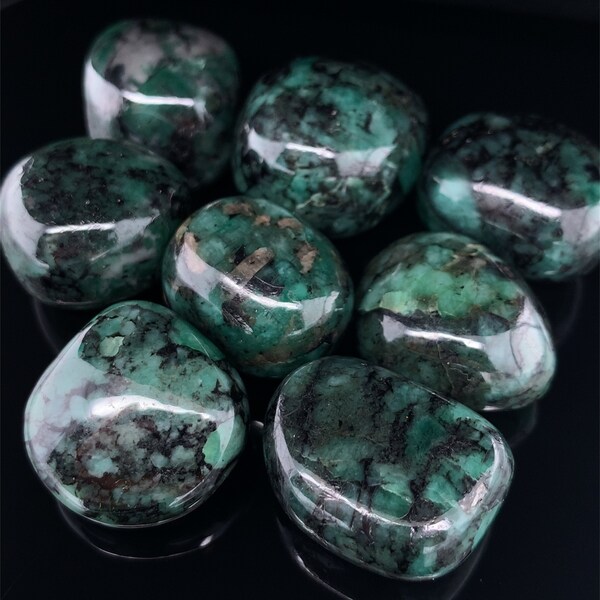 Tumbled Emerald - Etsy