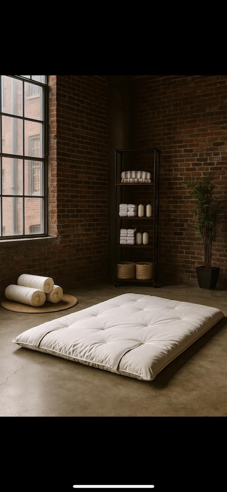 Full Size 54”x 76””x3.5” Japanese Shikibuton Futon Cushion 100% WOOL ...