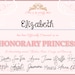 Princess Certificate, Princess Party Favors | Instant Download ...