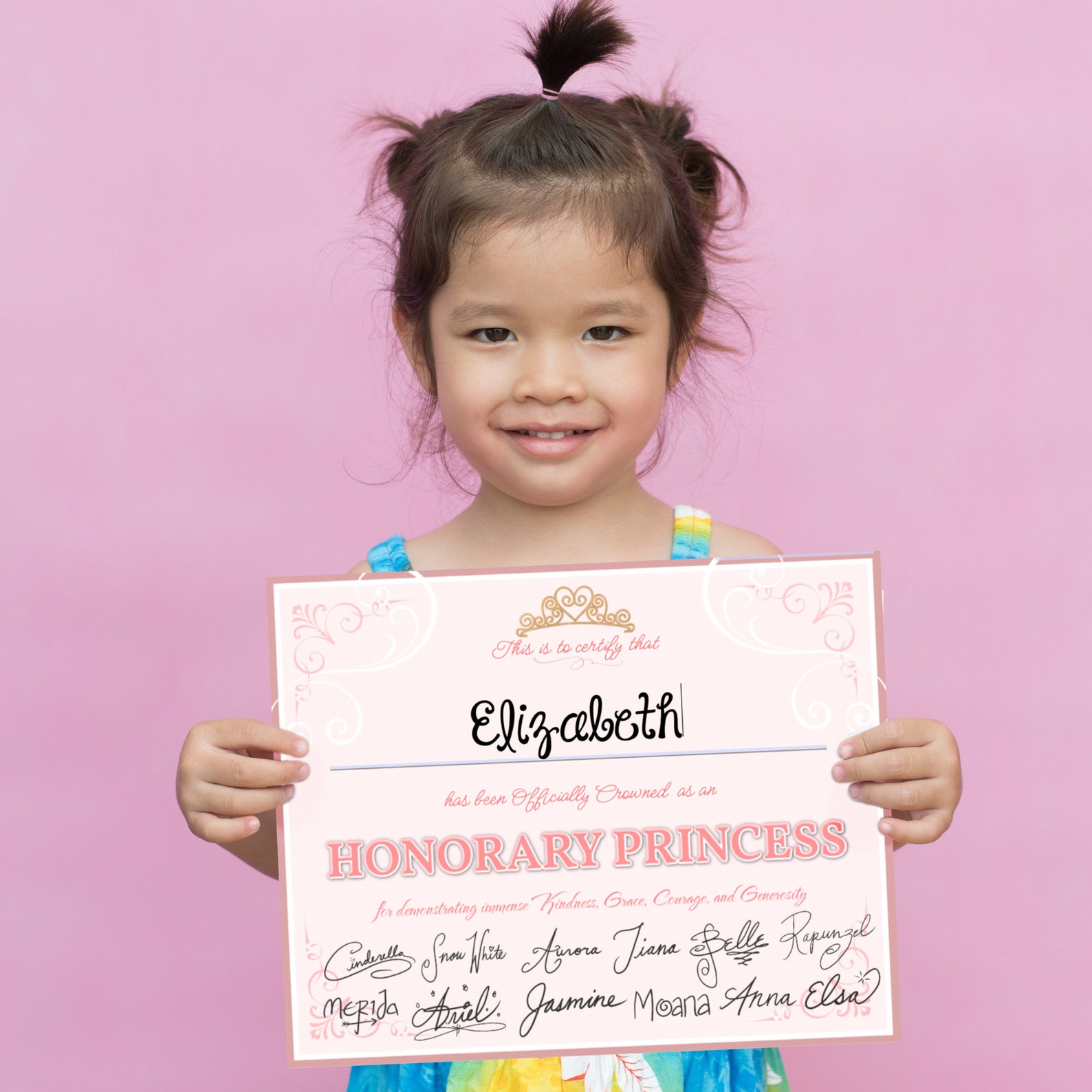 Princess Certificate, Princess Party Favors | Instant Download ...