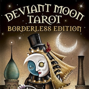 Deviant Moon Tarot Deck Borderless Edition Cards Set Oracle Card Booklet Kit Magick Magic Pagan ...