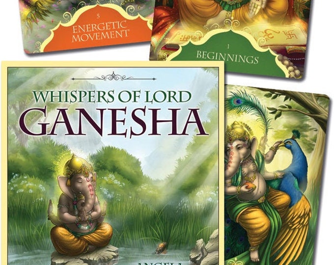 Whispers of Lord Ganesha Oracle Cards & Guidebook Set Tarot Card Deck ...