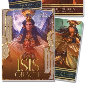 Isis Oracle Cards & Guidebook Set Tarot Card Deck Book Kit Magick Magic ...