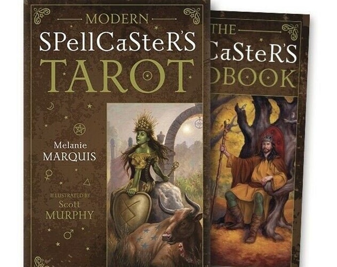 Modern Spellcaster's Tarot Kit Card Deck & Guidebook Set Oracle Cards ...