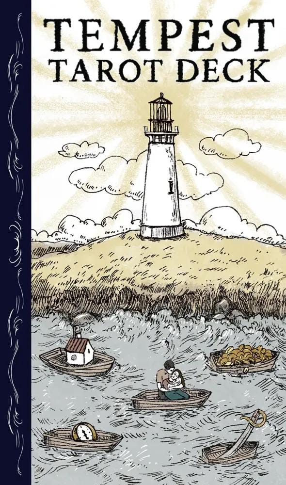 Tempest Tarot Deck Cards Set Fantasy Art Oracle Card Booklet Divination ...
