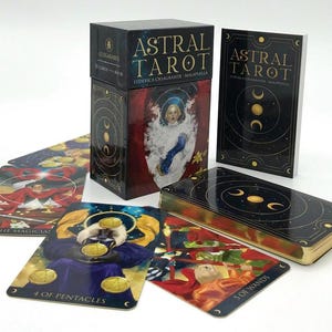 Astral Tarot Deck Cards & Book Set Oracle Card Kit Magick Magic Pagan ...