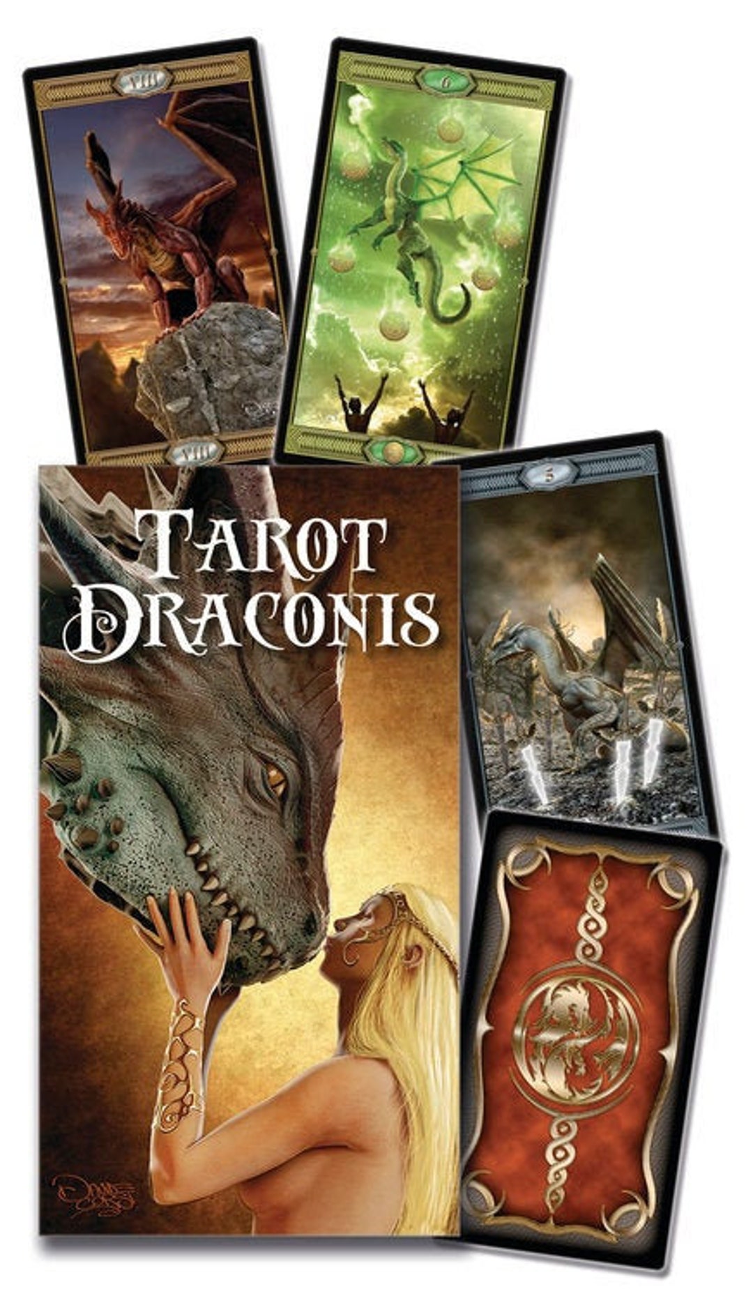 Tarot Draconis Deck Cards Set Dragon Fantasy Art Oracle Card Booklet ...