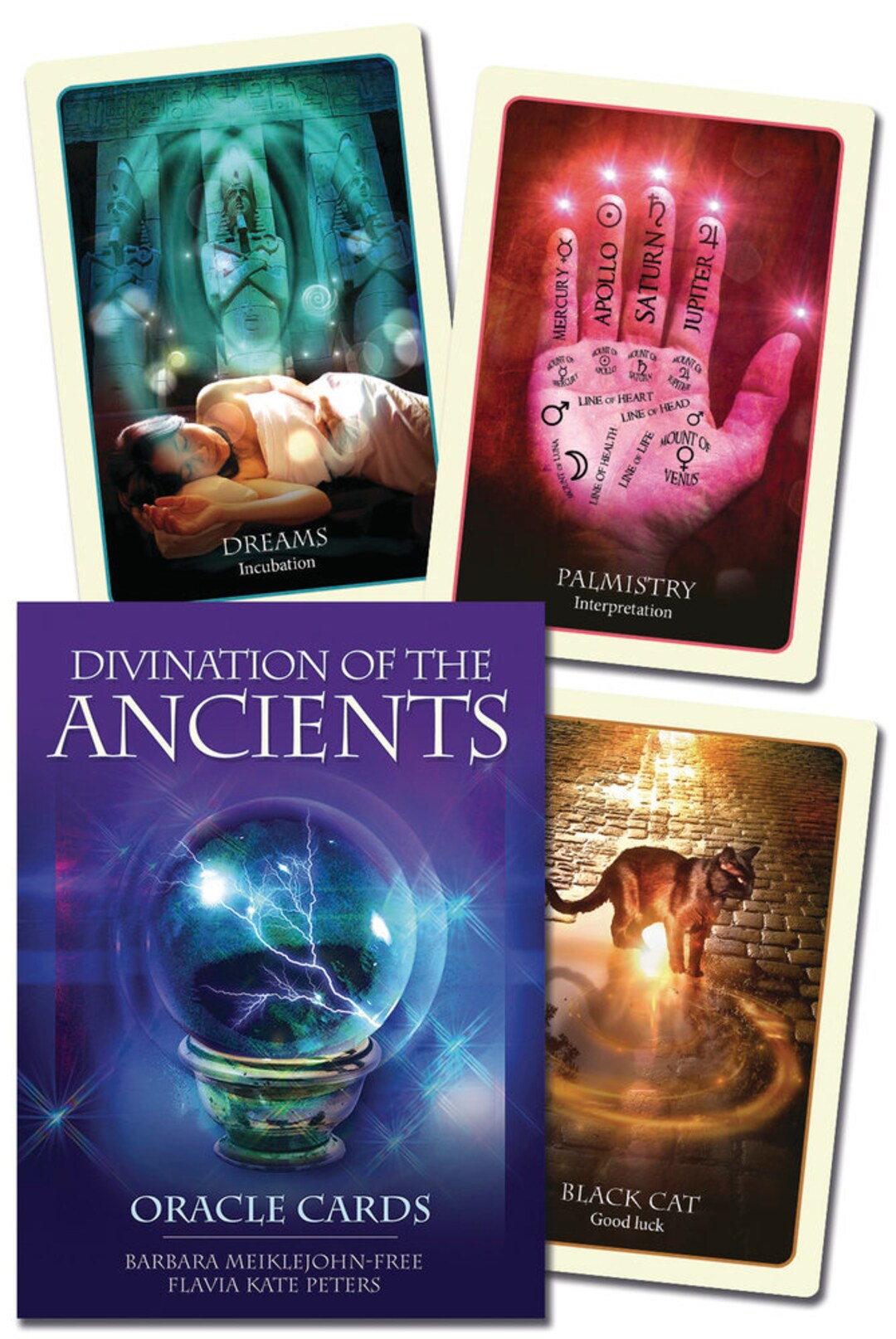 Divination of the Ancients Oracle Cards & Guidebook Set Tarot Card Deck ...