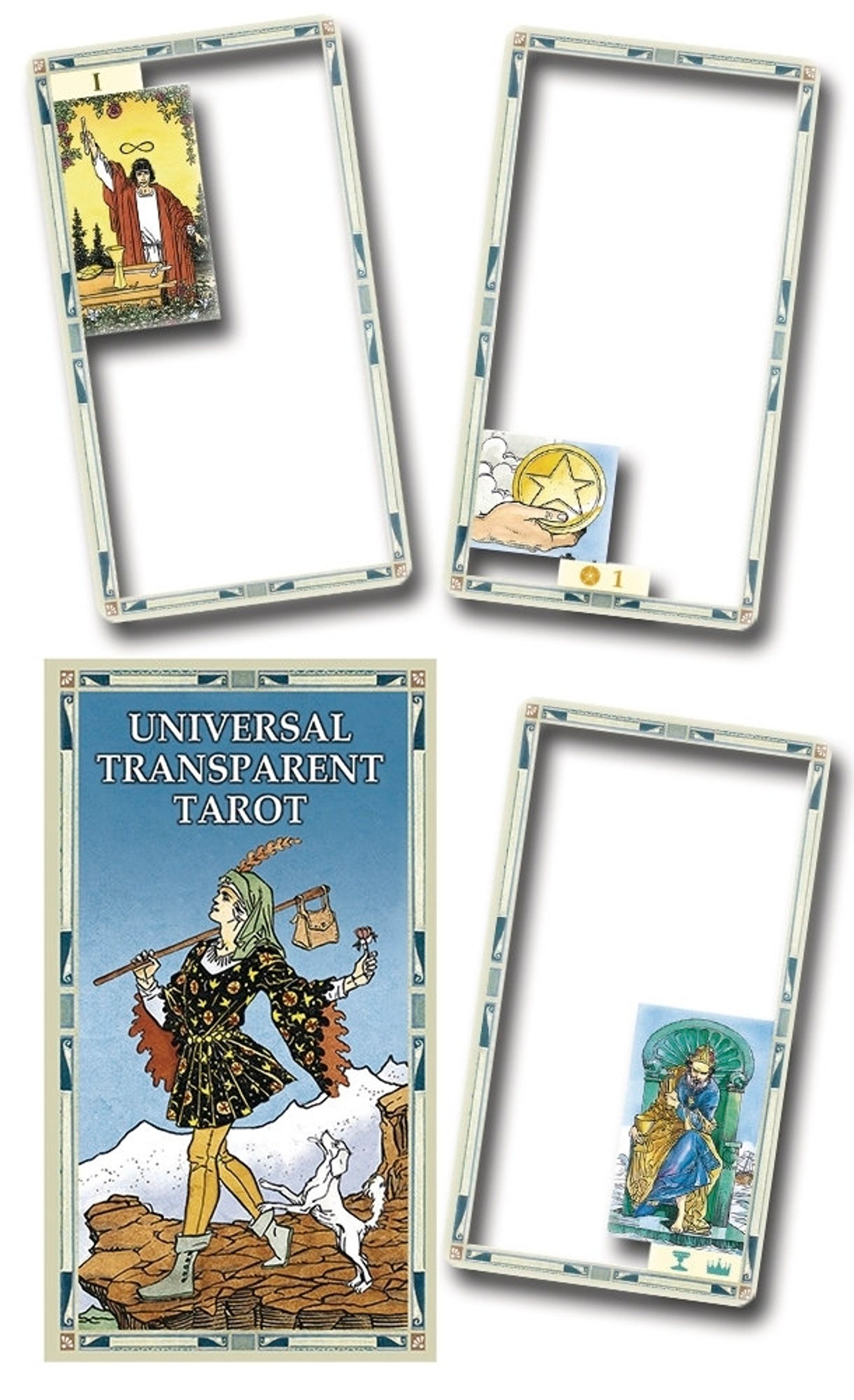 Universal Transparent Tarot Deck Cards Set Card Booklet Divination ...