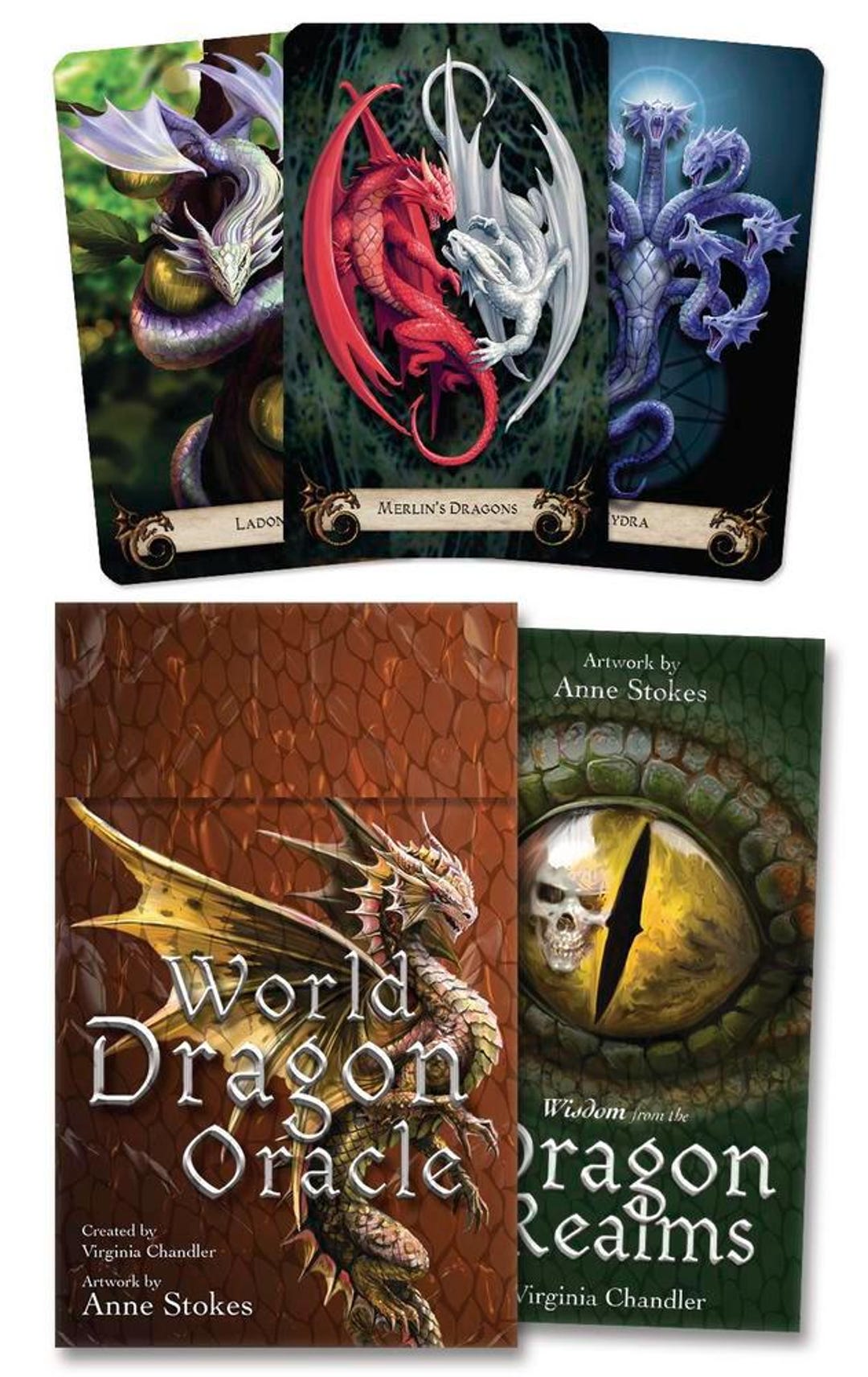 World Dragon Oracle Cards and Book Set Tarot Card Deck Fantasy Art ...