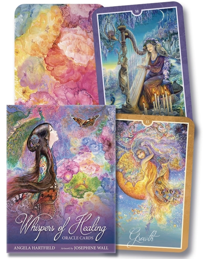 Whispers of Healing Oracle Cards & Guidebook Set Josephine Wall Tarot ...