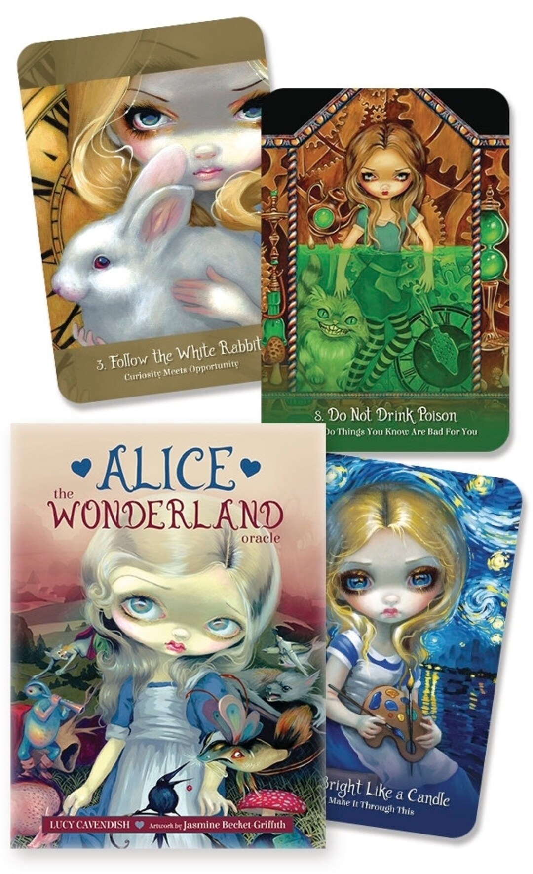 Alice the Wonderland Oracle Cards and Guidebook Set Jasmine Becket ...