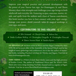 Taurus Witch Book Unlock the Magic of Your Sun Sign Magick Witch Craft ...