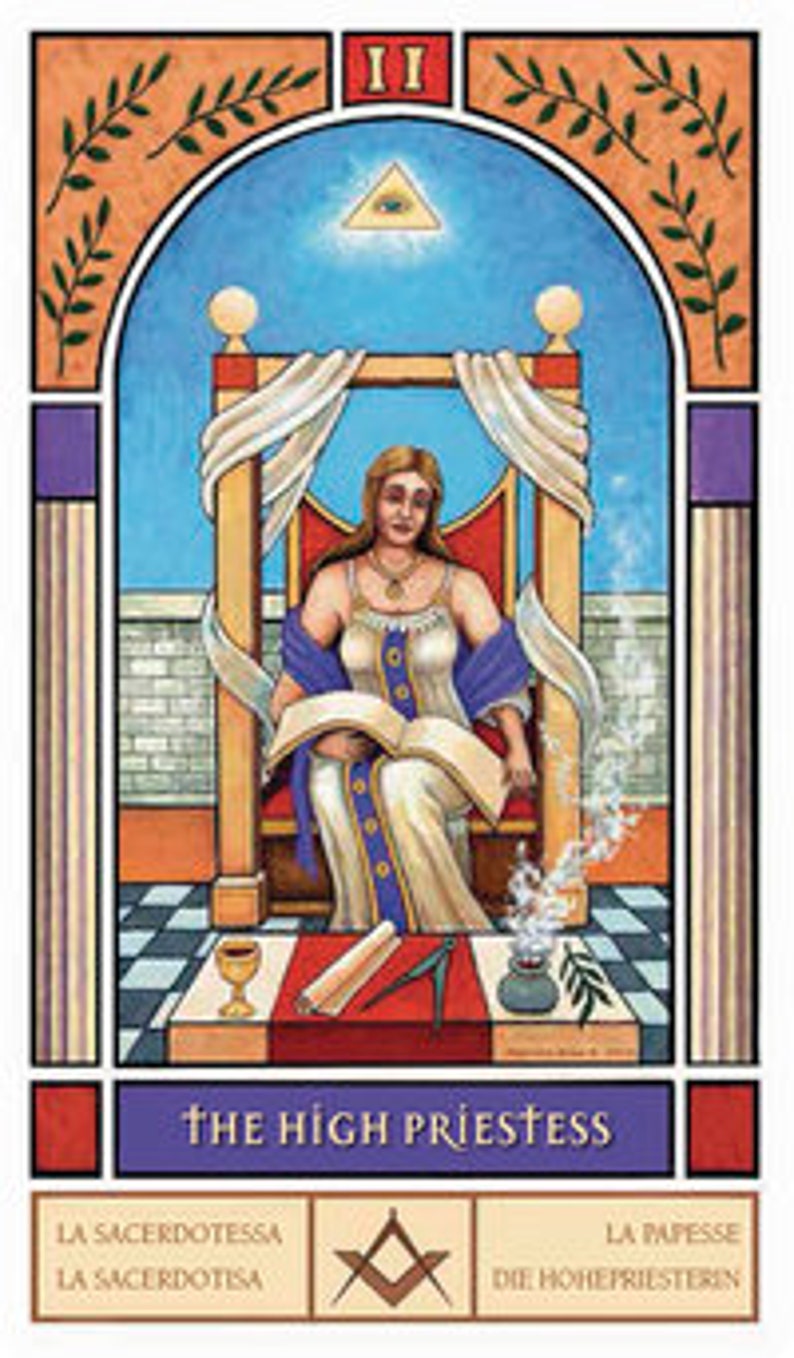 Masonic Tarot Cards & Book Set Oracle Card Deck Kit Mason - Etsy