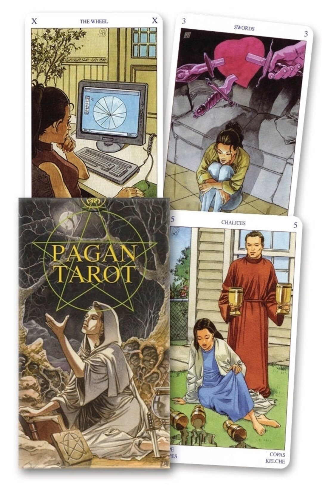 Pagan Tarot Drawing Down the Moon Deck Cards Set Oracle Card Booklet ...