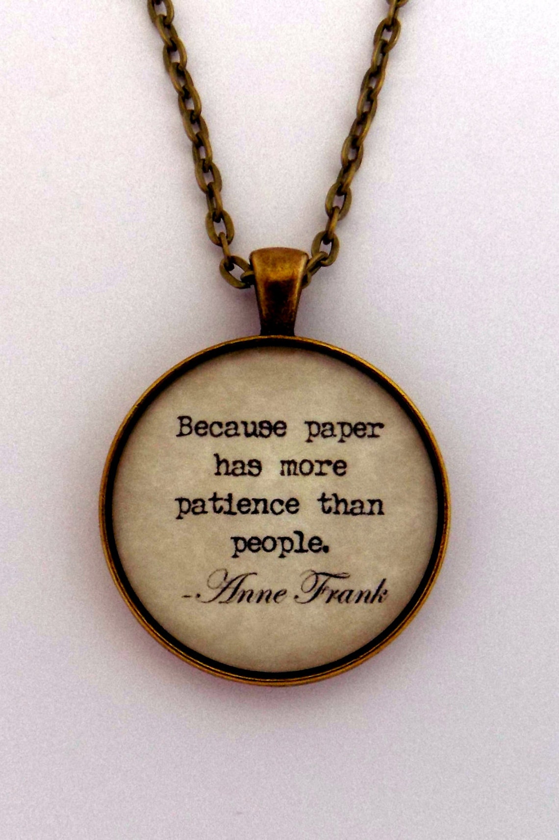 Because Paper Has More Patience Than People Diary of Anne | Etsy