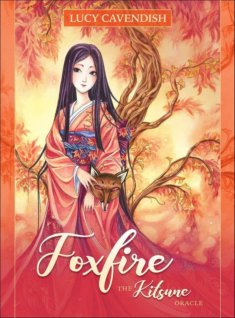 Foxfire Kitsune Oracle Cards and Guidebook Set Tarot Card Deck Book Kit ...