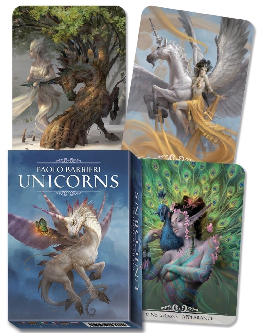 Barbieri Unicorns Oracle Kit Deck Cards Set Paolo Barbieri Card Unicorn ...