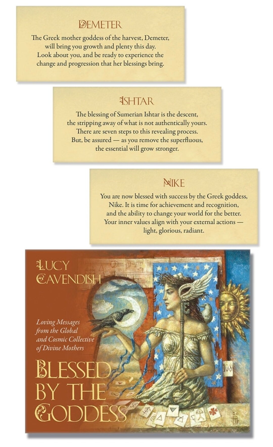 Blessed by the Goddess Affirmation Cards Deck Set Kit Card Magick Magic ...