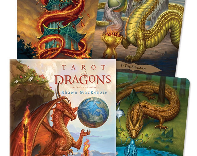 Dragon Oracle Cards Deck, Star Dragons Paolo Barbieri, Guide Book - Etsy