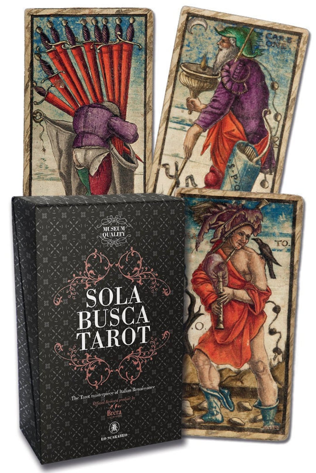 Sola Busca Tarot Kit Card Deck & Book Set Antique Reproduction Cards ...