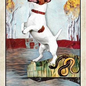 Wise Dog Tarot Cards & Guidebook Set Dogs Oracle Card Deck Book Kit ...