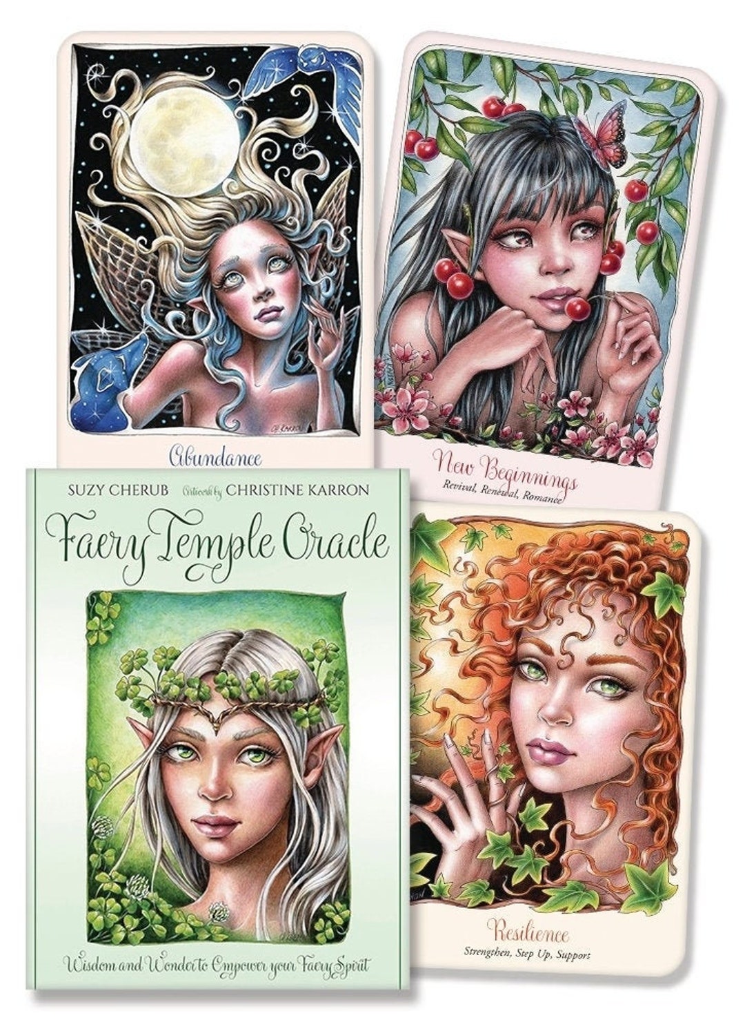 Faery Temple Oracle Kit Card Deck & Guidebook Set Fairy Tarot Cards and ...