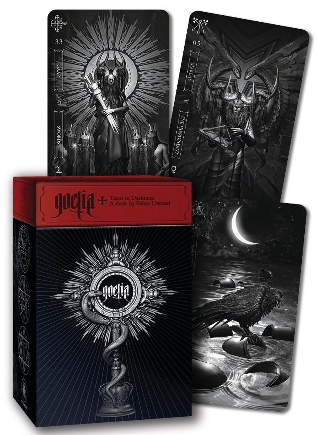 Goetia Tarot in Darkness Set Cards Oracle Card Deck Kit Magick Magic ...