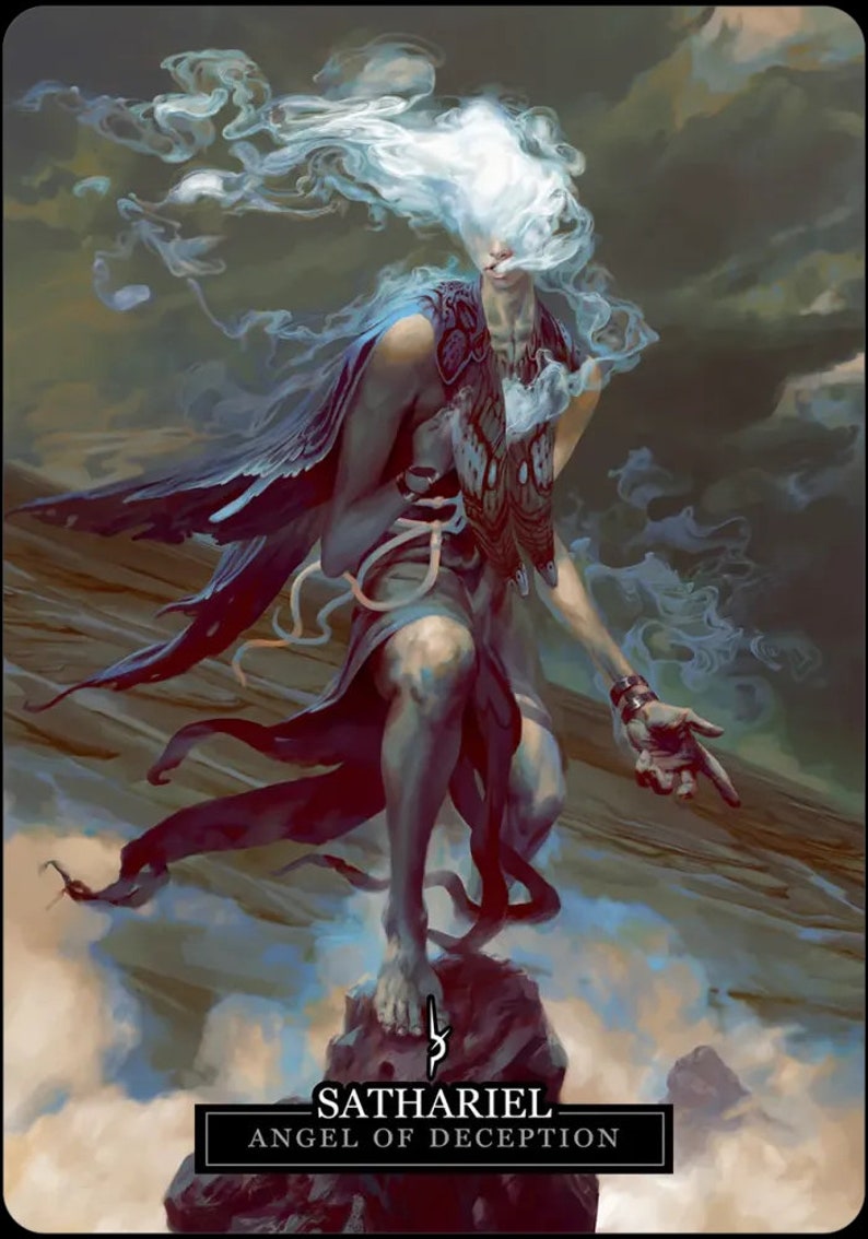 Angelarium: Oracle of the Fallen Cards Set Tarot Card Deck Booklet Kit ...