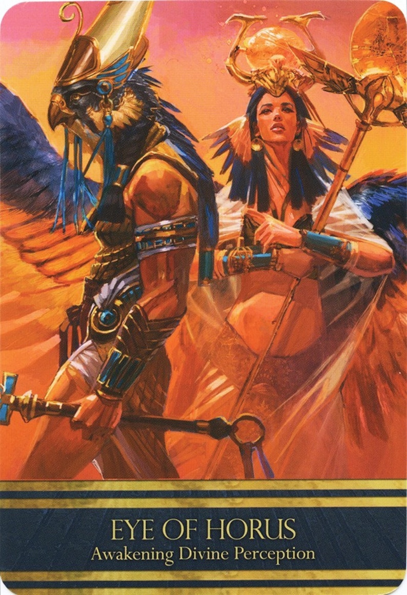 Isis Oracle Cards And Guidebook Set Tarot Card Deck Book Kit Etsy