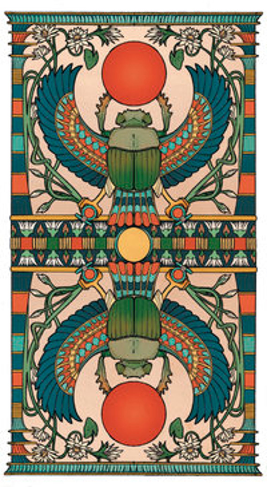 Egyptian Art Nouveau Tarot Deck Cards Set Oracle Card Booklet Egypt ...