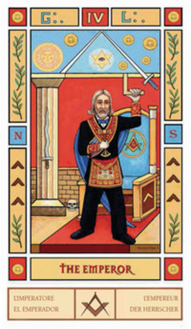 Masonic Tarot Cards & Book Set Oracle Card Deck Kit Mason - Etsy